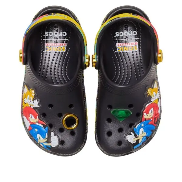 CROCS X Sega Sonic The Hedgehog Classic Clog - Black/multi-color