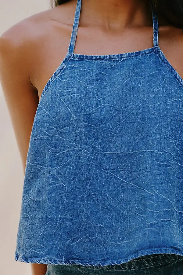 VITAMIN A Hanna Halter-neck Top