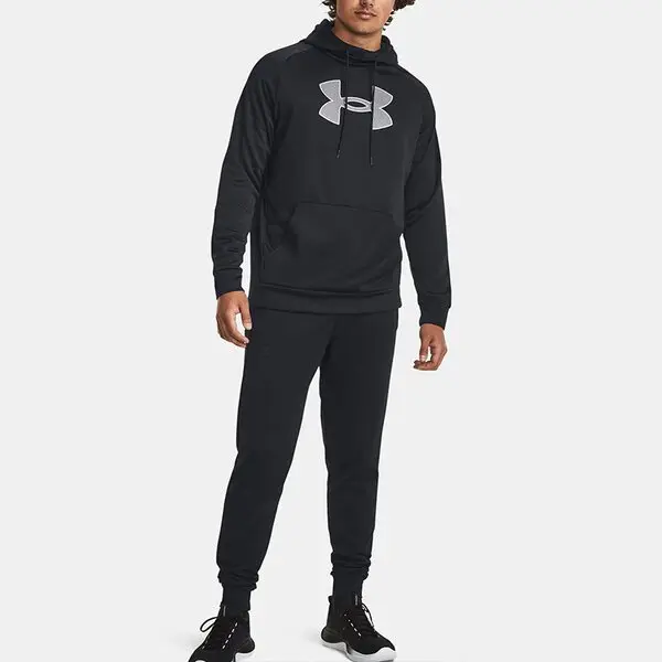 Under Armour Fleece Logo Hoodie - Black/grey