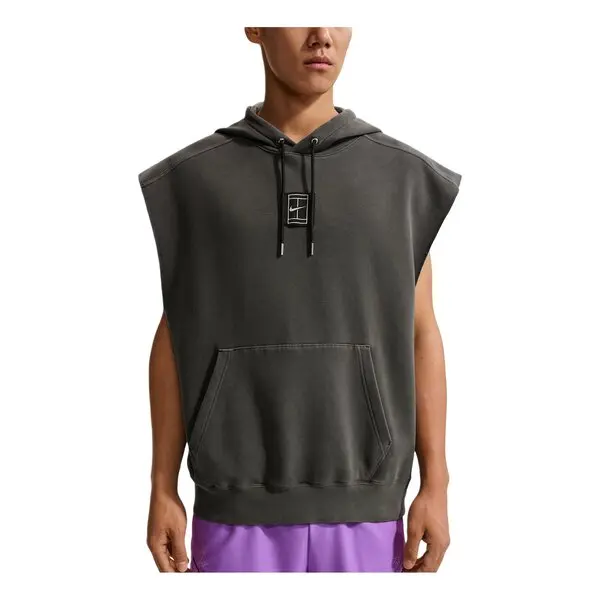Nike Court Slam Sleeveless Hoodie - Anthracite