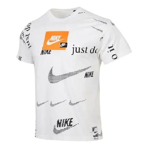 Nike Pattern Short Sleeve Tee - White