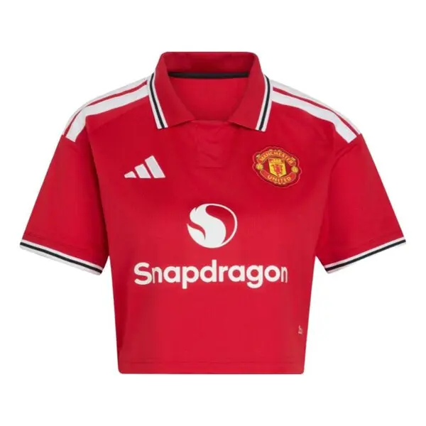 Adidas Manchester United 26/27 Home Crop Shirt - Red/white