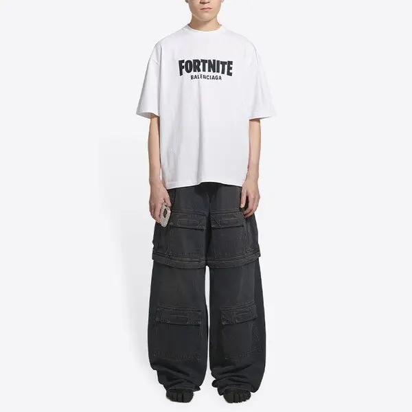 Balenciaga X Fortnite T-shirt Medium Fit - White