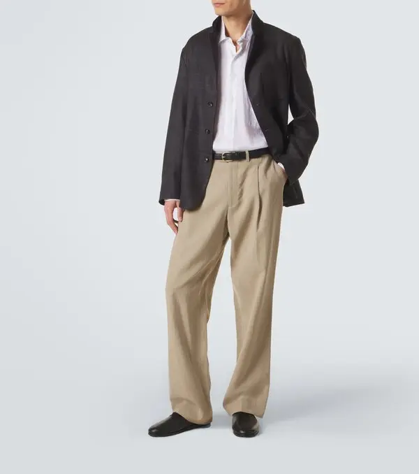 SAMAN AMEL Nehru Silk Jacket