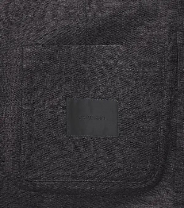 SAMAN AMEL Nehru Silk Jacket