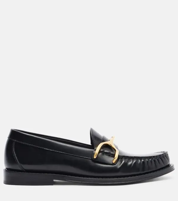 Alexander McQueen Wishbone Leather Loafers
