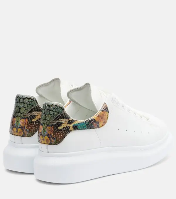 Alexander McQueen Oversized Leather Sneakers - White