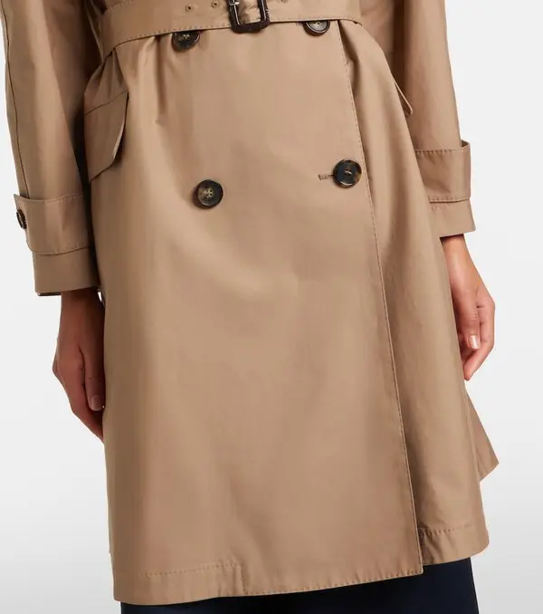 Max Mara Alessio Cotton-blend Gabardine Trench Coat