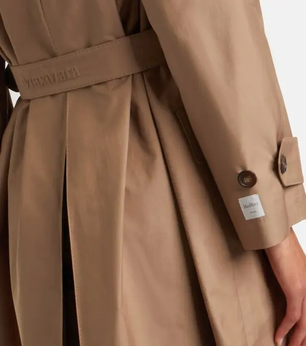 Max Mara Alessio Cotton-blend Gabardine Trench Coat
