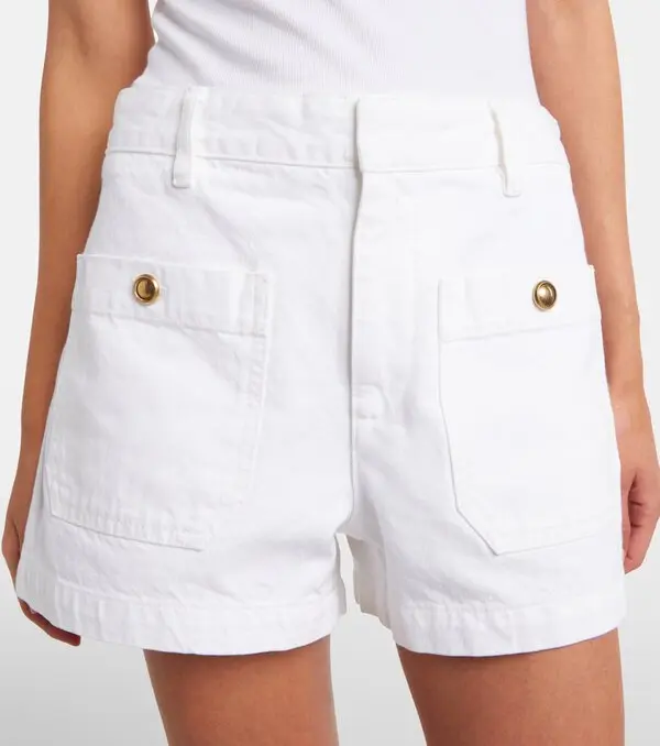 FRAME Cruise Denim Shorts - White