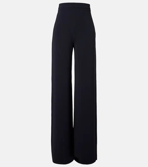 Max Mara Alaggio High-rise Straight Pants - Blue