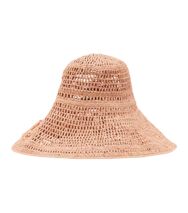 Chloé Logo Raffia Sunhat - Beige