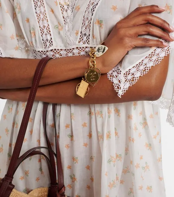 Chloé Embellished Charm Necklace
