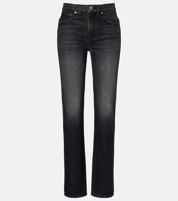 Khaite Farley Straight Jeans - Black