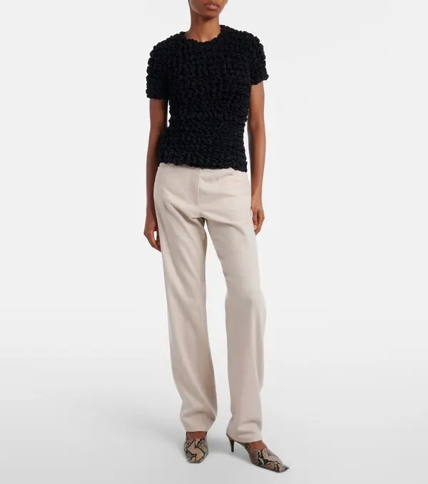 Khaite Callum Wool And Cashmere Straight Pants