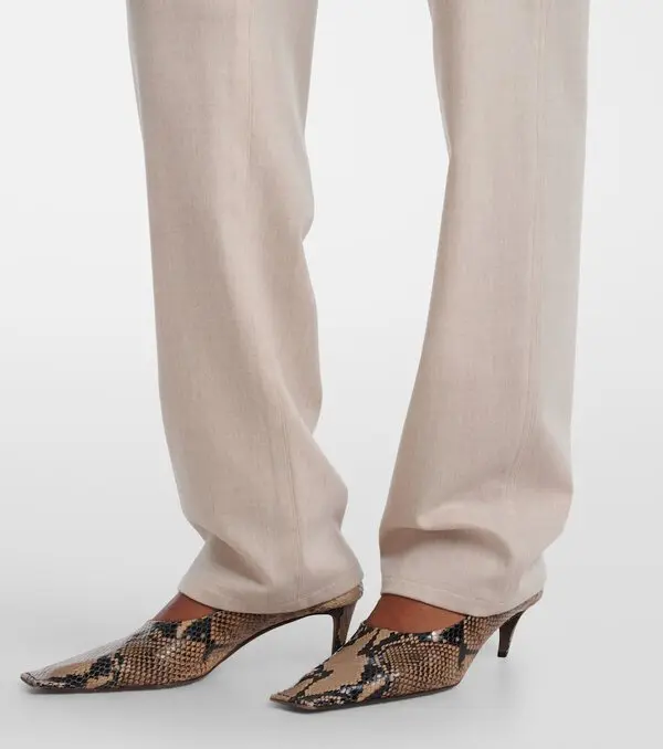 Khaite Callum Wool And Cashmere Straight Pants