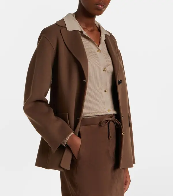 Max Mara Ribbed-knit Wool Cardigan