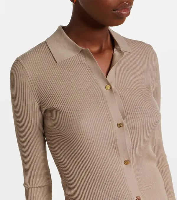 Max Mara Ribbed-knit Wool Cardigan