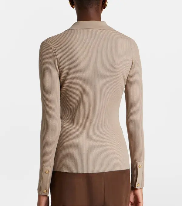 Max Mara Ribbed-knit Wool Cardigan
