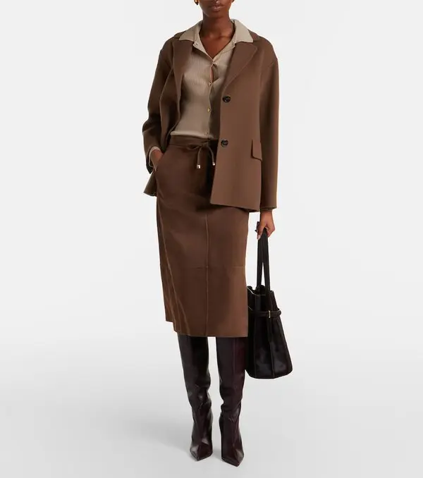 Max Mara Ribbed-knit Wool Cardigan