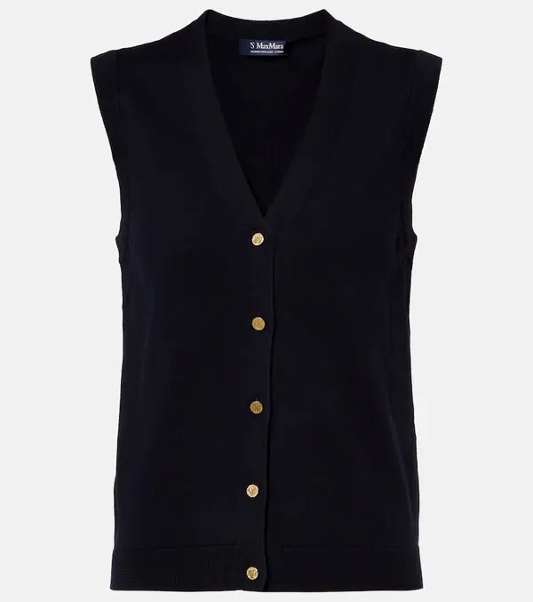 Max Mara Cotton Silk Vest - Blue