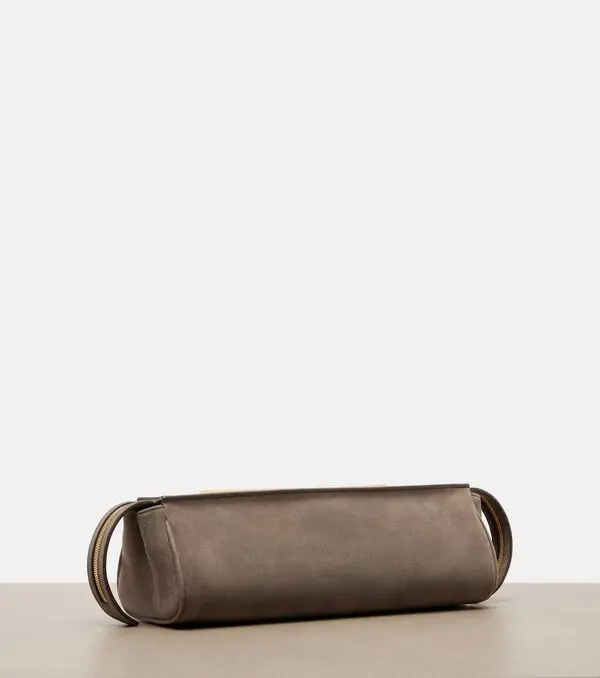 Khaite Donna Suede Clutch