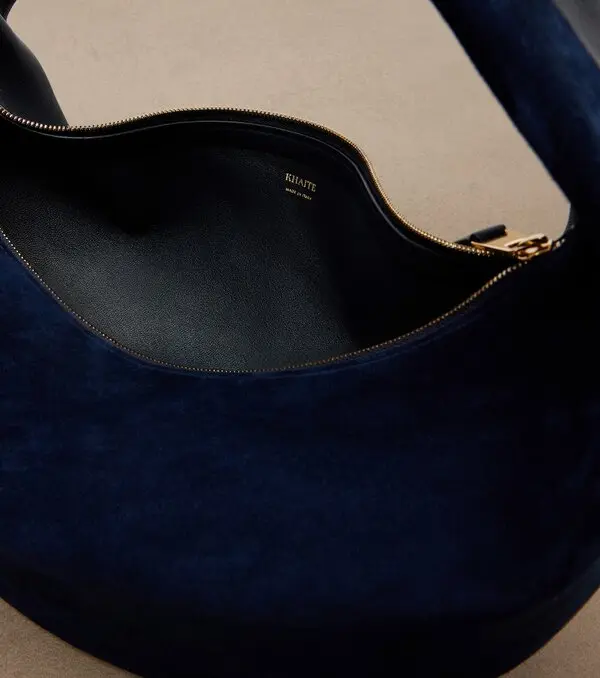 Khaite Medium Leather Shoulder Bag - Blue