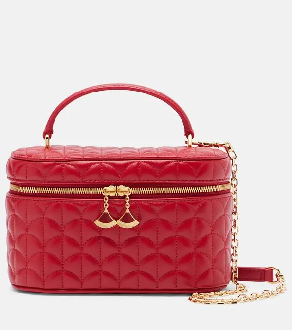 BVLGARI Divas' Dream Small Leather Vanity Bag - Red