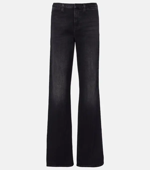 Gucci Web Stripe Straight Jeans - Black