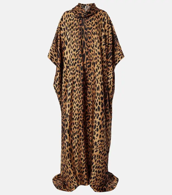 Gucci Silk Maxi Dress - Brown