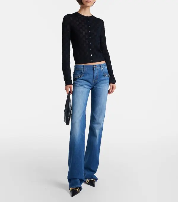 Gucci Gg Crêpe Button-down Cardigan