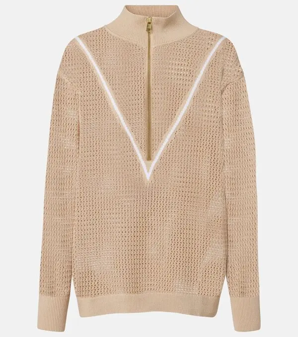 Varley Calva Half-zip Sweater - Beige