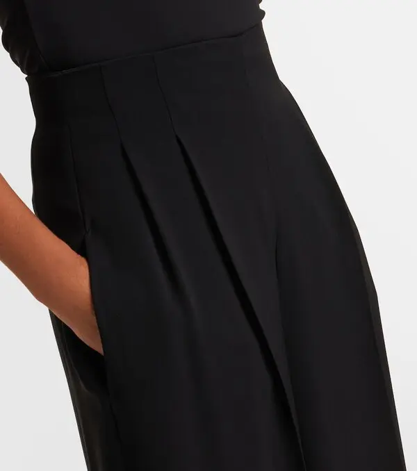 Max Mara Cady Wide-leg Pants - Black
