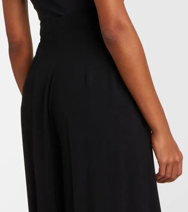 Max Mara Cady Wide-leg Pants - Black