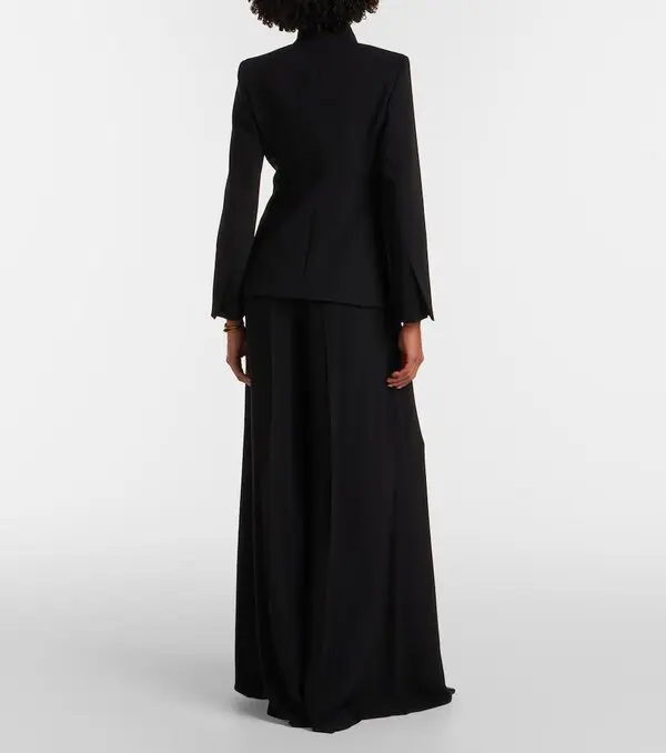 Max Mara Cady Wide-leg Pants - Black