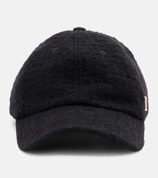 Saint Laurent Wool Baseball Cap - Black