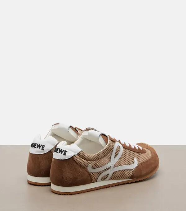 Loewe Ballet Runner 2.0 Suede And Mesh Sneakers