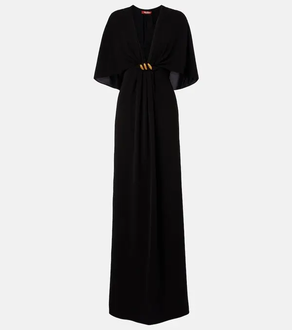 Max Mara Elegant Cady Gown - Black