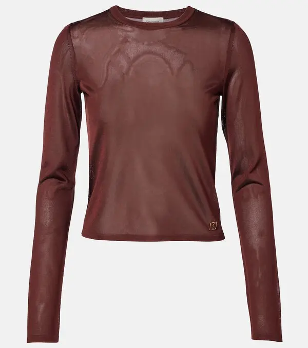 Saint Laurent Semi-sheer Viscose Sweater