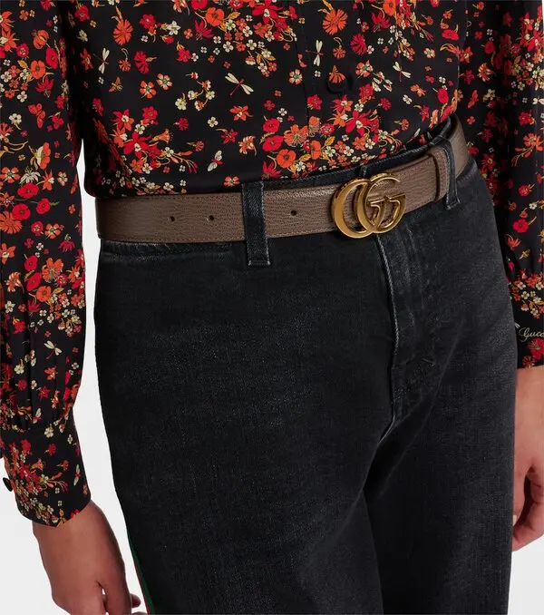 Gucci Gg Marmont Leather Belt