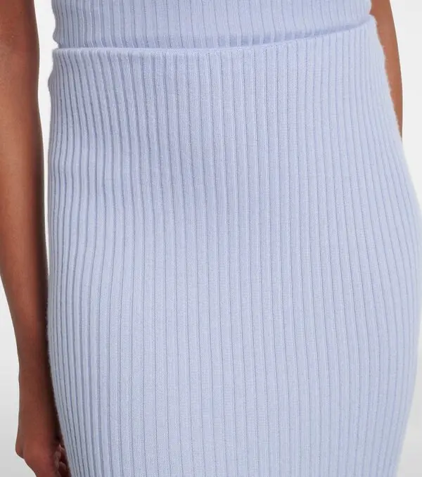 Gabriela Hearst Kavya Cashmere And Silk Midi Skirt