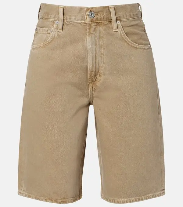 Citizens Of Humanity Court Denim Bermuda Shorts - Beige