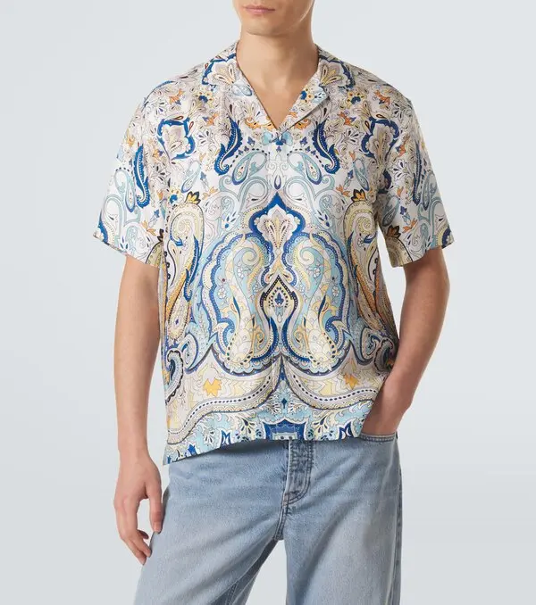 Orlebar Brown Maitan Paisley Silk Shirt