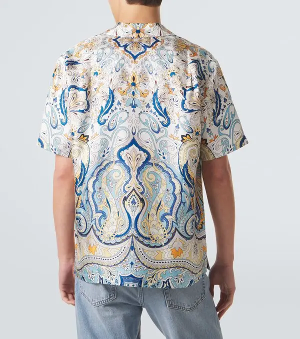 Orlebar Brown Maitan Paisley Silk Shirt