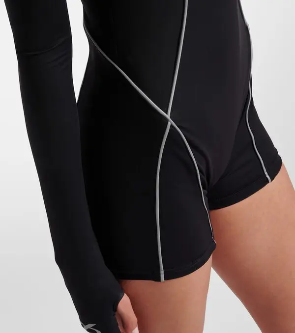 Balenciaga Logo Zip-up Bodysuit