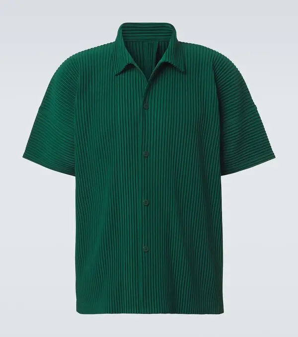 Issey Miyake Homme Plissé Monthly Colors: May Pleated Shirt - Green