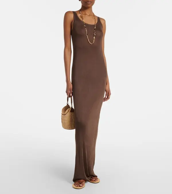Saint Laurent Leather Thong Sandals