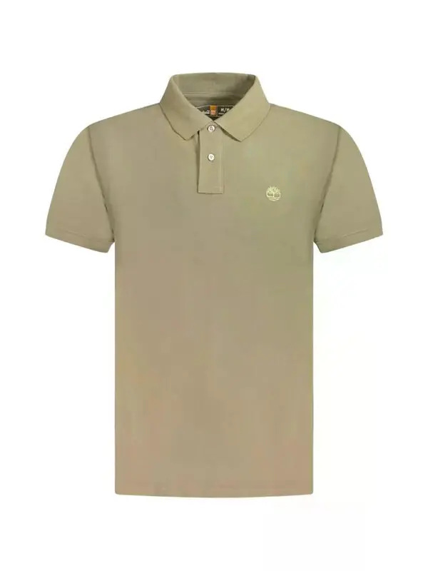 Timberland Logo-embroidered Short-sleeve Polo Shirt - Neutrals