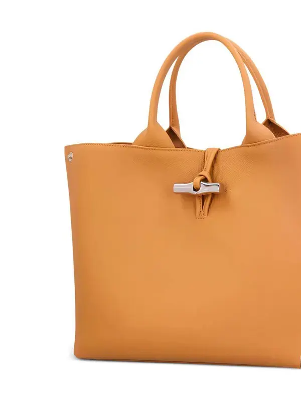 Longchamp L Le Roseau Leather Tote Bag