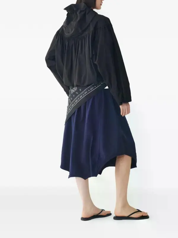 STUDIO TOMBOY Shirred Cropped Windbreaker Jacket